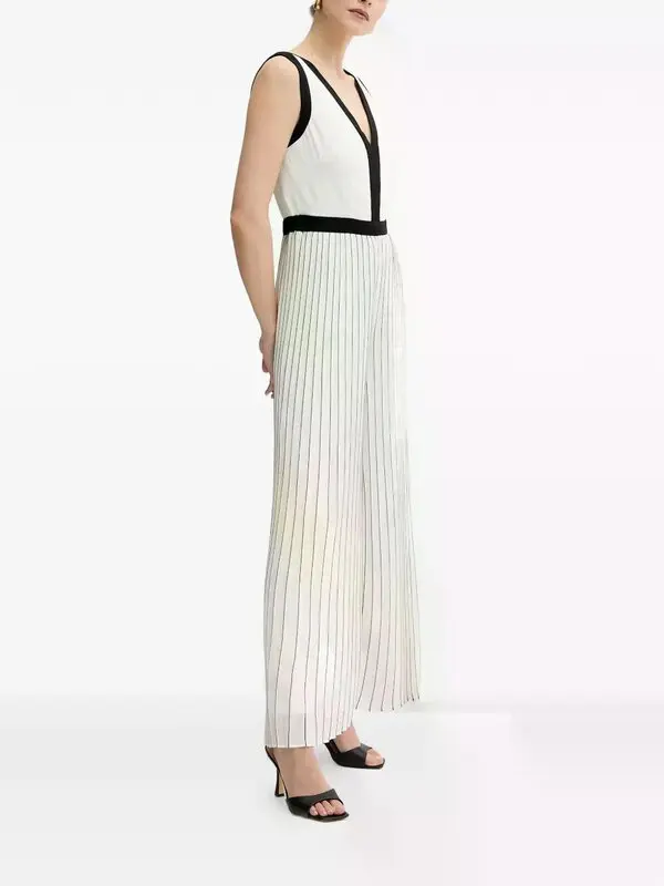 MORGAN V-neck Pleated Jumpsuit