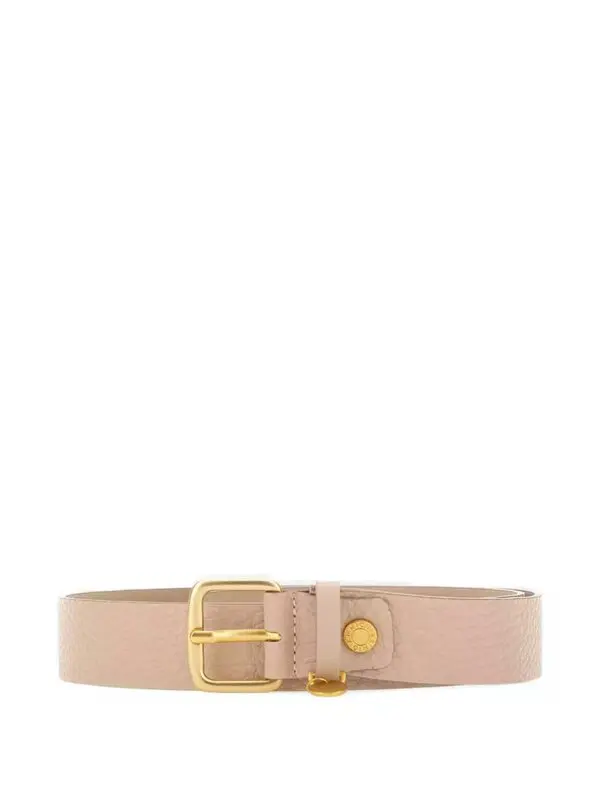 GIANNI CHIARINI Square-buckle Leather Belt - Neutrals
