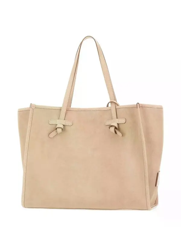 MARCELLA CLUB Marcella Suede Leather Shoulder Bag - Neutrals