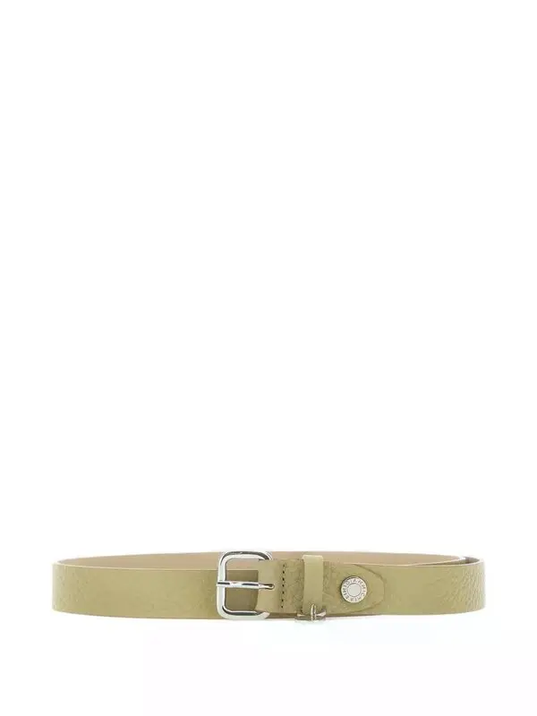 GIANNI CHIARINI Grained Leather Belt - Green