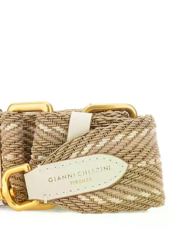 GIANNI CHIARINI Striped Leather Strap