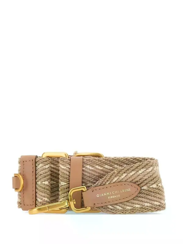 GIANNI CHIARINI Punto 50 Logo-print Shoulder Strap - Neutrals