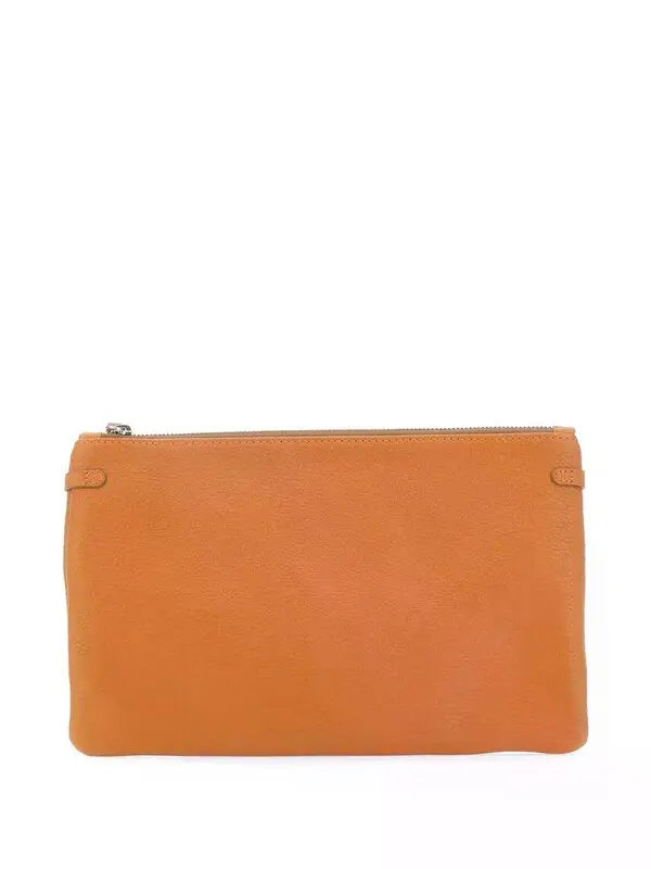 GIANNI CHIARINI Leather Clutch - Neutrals