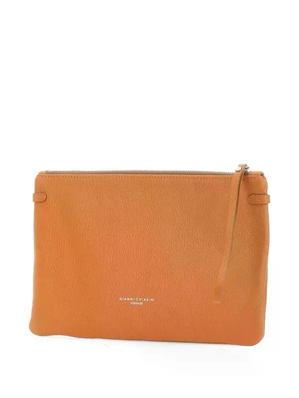 GIANNI CHIARINI Leather Clutch - Neutrals