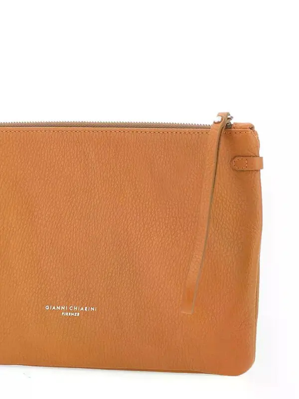 GIANNI CHIARINI Leather Clutch - Neutrals