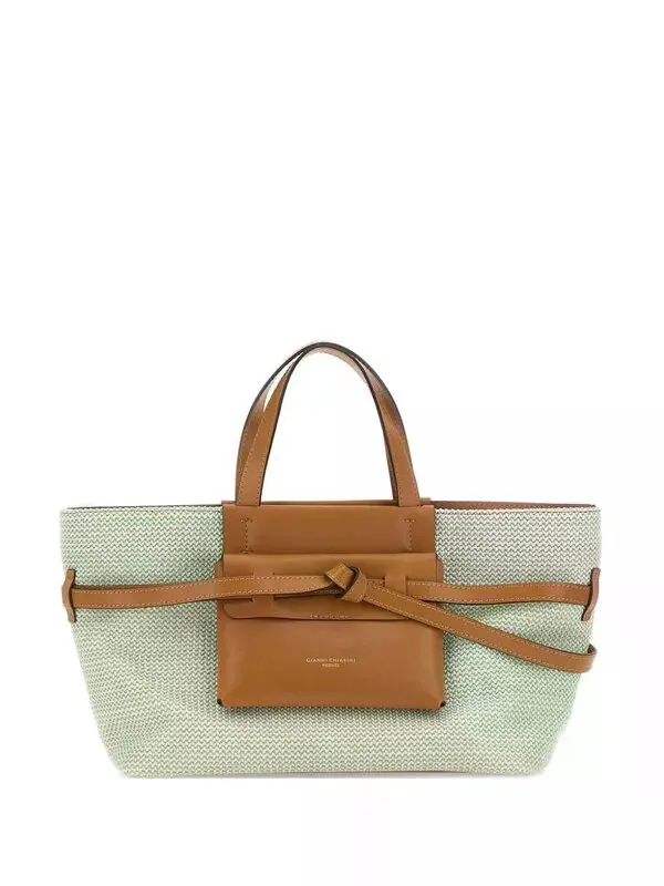 GIANNI CHIARINI Alexandra Logo-detail Tote Bag - Green