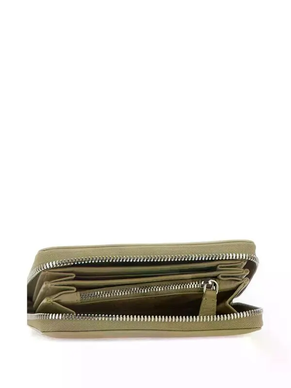 GIANNI CHIARINI Grain Pebbled Zip Wallet