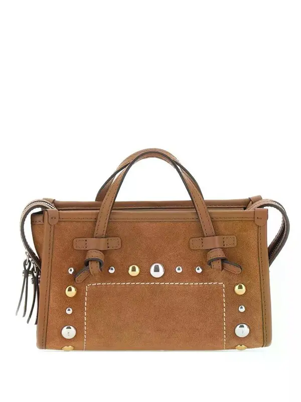 GIANNI CHIARINI Miss Marcella Suede Tote Bag - Brown
