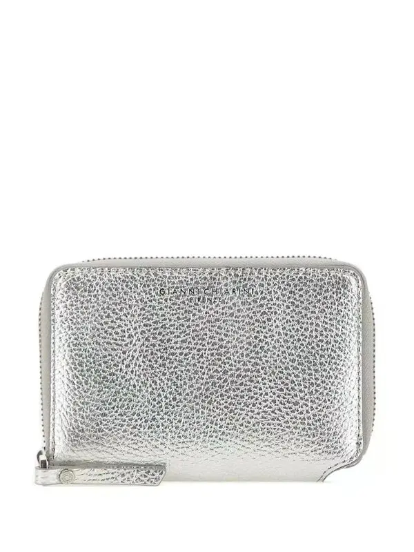 GIANNI CHIARINI Dollaro Zip Wallet - Silver