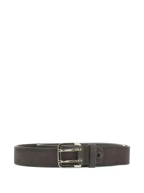 GIANNI CHIARINI Buckled Leather Belt - Grey