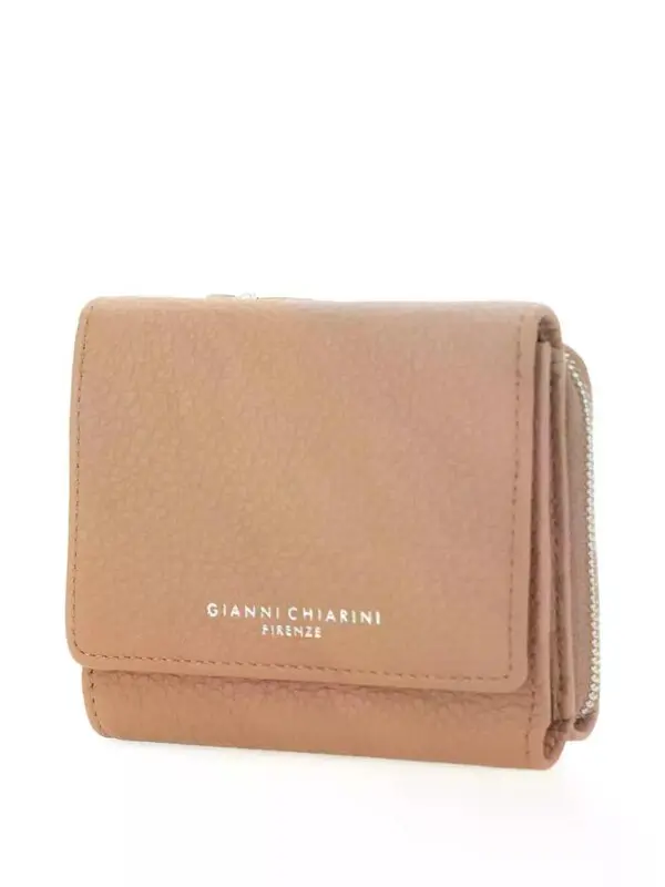 GIANNI CHIARINI Pebbled-leather Zip Wallet
