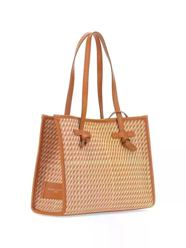 GIANNI CHIARINI 32 Miss Marcella Houndstooth Tote Bag