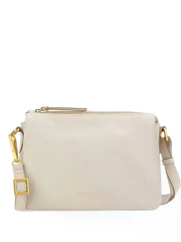 GIANNI CHIARINI Brooke Grained Logo Shoulder Bag - Neutrals