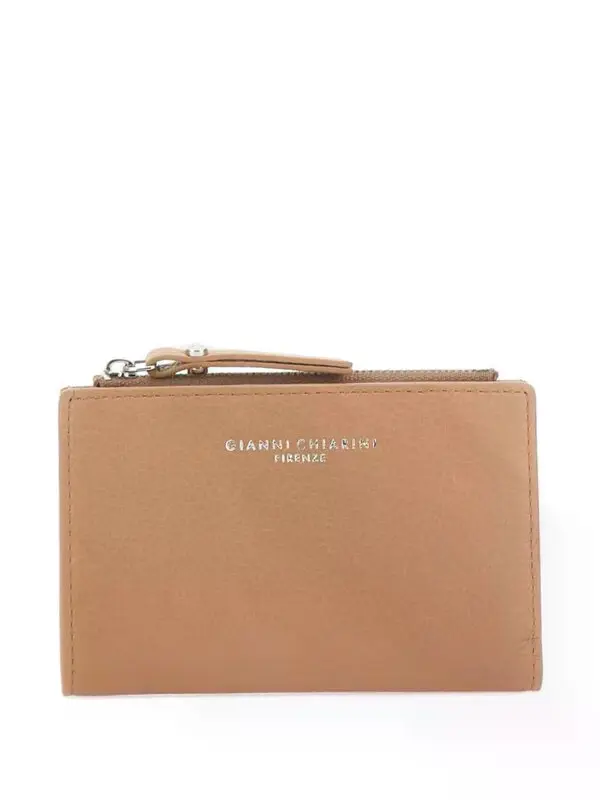 GIANNI CHIARINI Dollaro Grained-leather Wallet - Neutrals