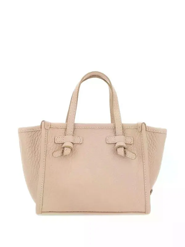 MARCELLA CLUB Miss Marcella Grained-leather Tote Bag - Neutrals
