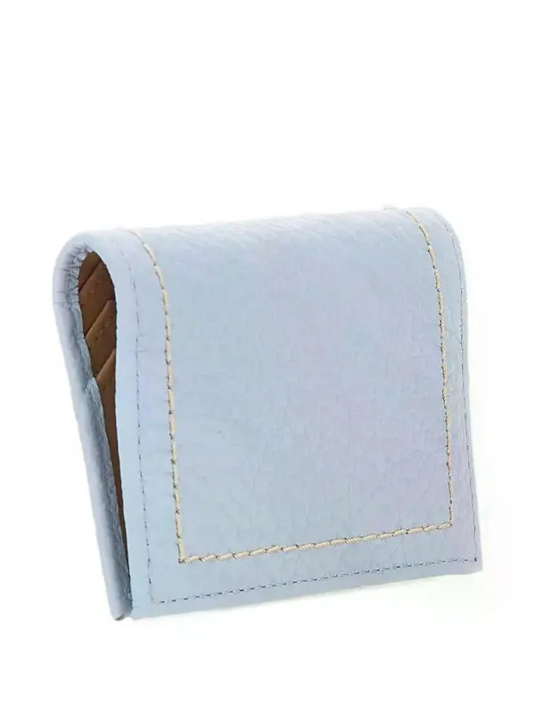 GIANNI CHIARINI Grain Leather Card Holder - Blue