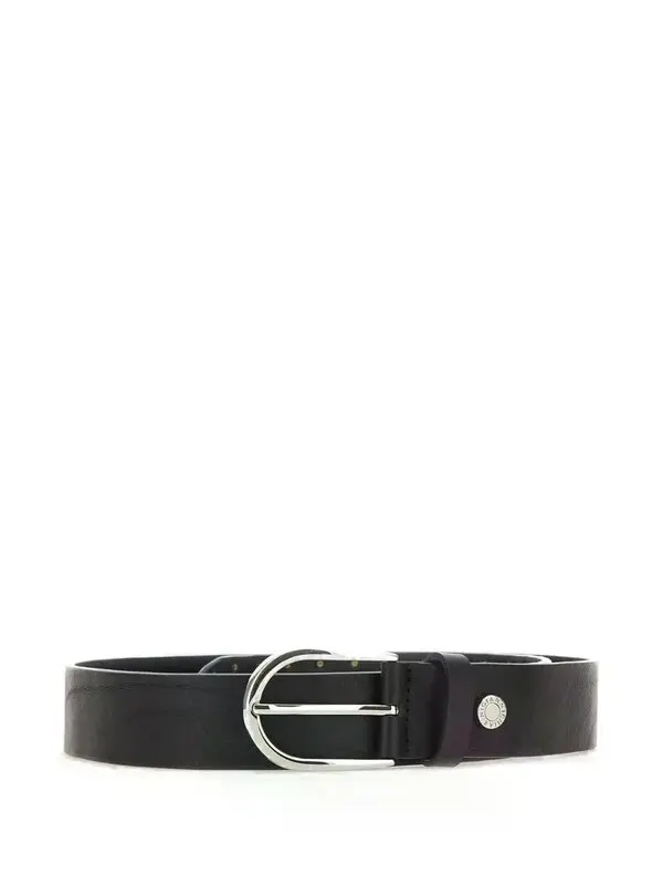 GIANNI CHIARINI Round-buckle Studded Belt - Black