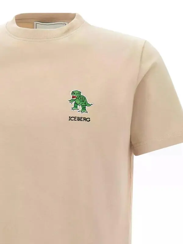 Iceberg Dinosaur Logo Cotton T-shirt