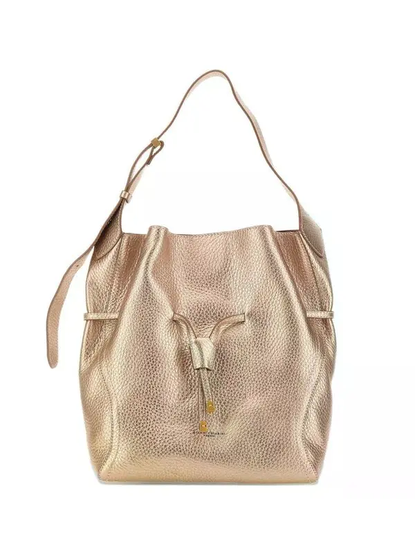 GIANNI CHIARINI Coarse-grained Bucket Shoulder Bag - Pink