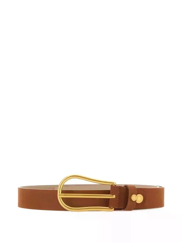 GIANNI CHIARINI Logo Buckle Belt - Brown