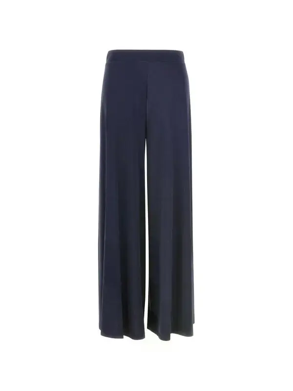 KAOS Elasticated Wide-leg Trousers - Blue