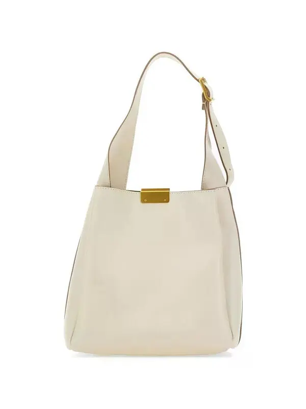GIANNI CHIARINI Luz Leather Shoulder Bag - Neutrals