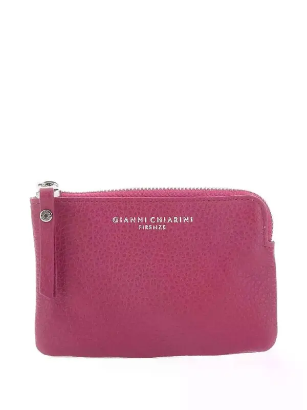 GIANNI CHIARINI Grained-leather Wallet - Pink