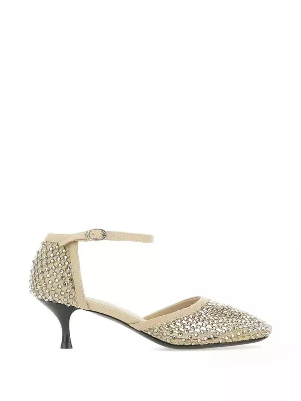 STRATEGIA SHOES Strass Ankle-strap Pumps - Neutrals
