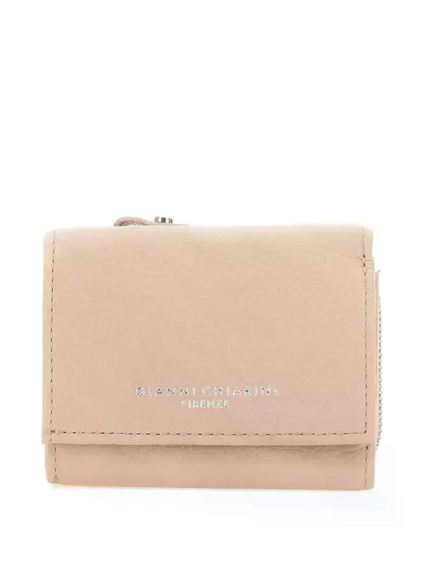 GIANNI CHIARINI Grain Leather Wallet - Neutrals