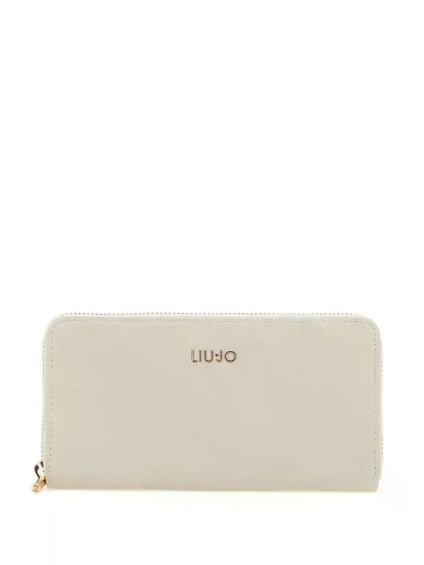 Liu Jo Logo-lettering Zipped Wallet - Neutrals