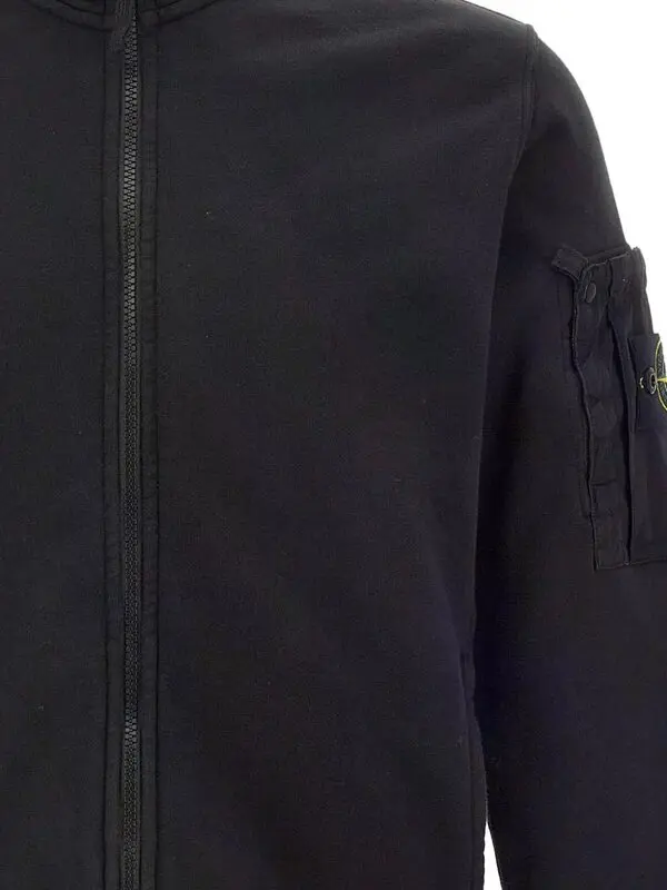 Stone Island Zip Pocket Sweatshirt