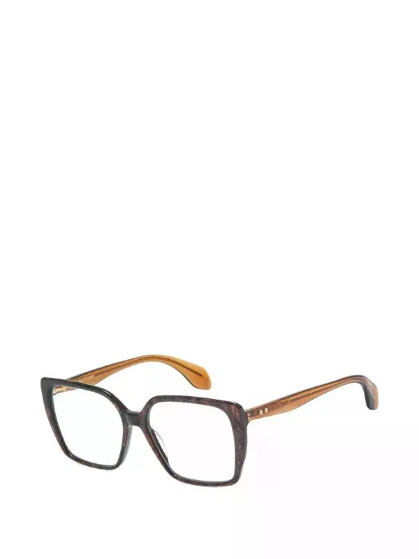 GIGI STUDIOS Moss Square-frame Glasses - Brown