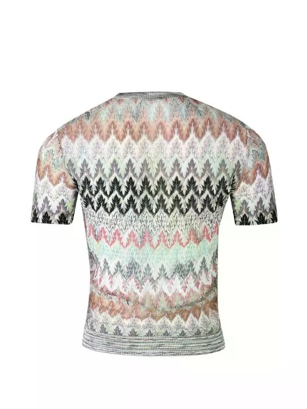 Missoni Zigzag-pattern Short-sleeve Top