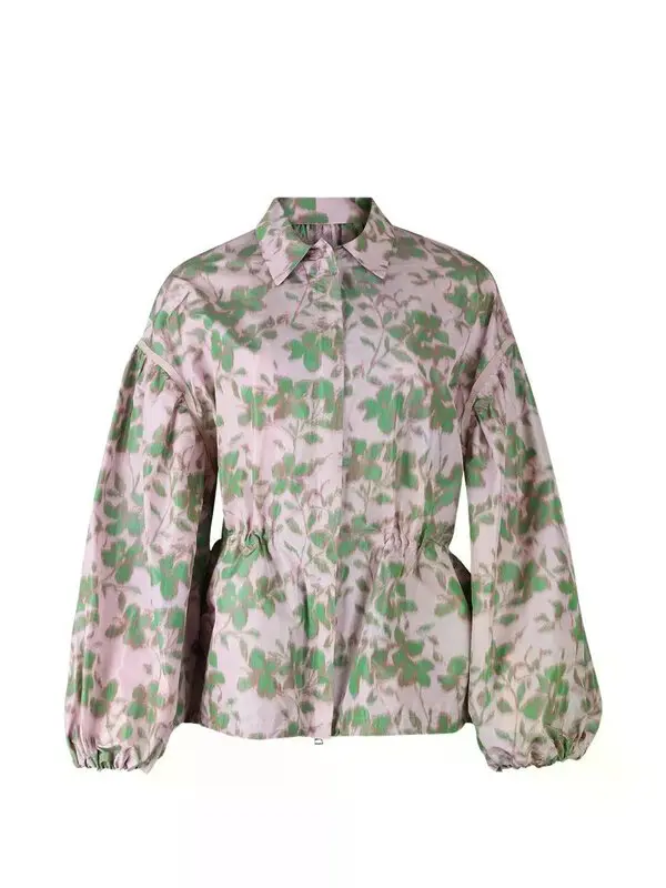 Giambattista Valli Floral-pattern Drawstring Jacket - Pink
