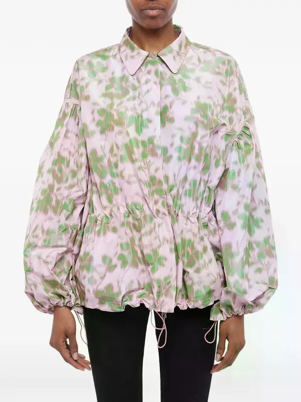 Giambattista Valli Floral-pattern Drawstring Jacket