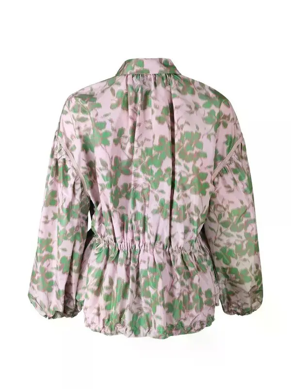 Giambattista Valli Floral-pattern Drawstring Jacket
