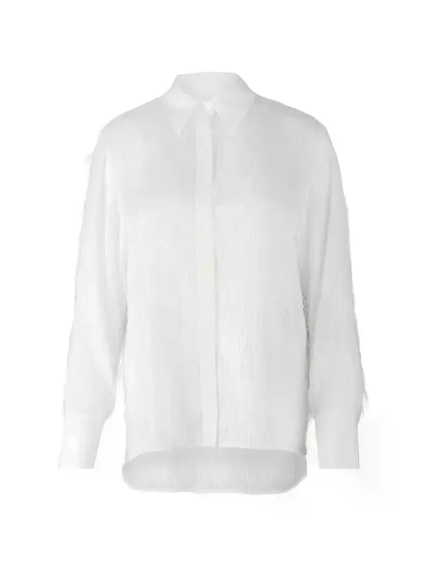 Peserico Fringe-embellishment Shirt - White