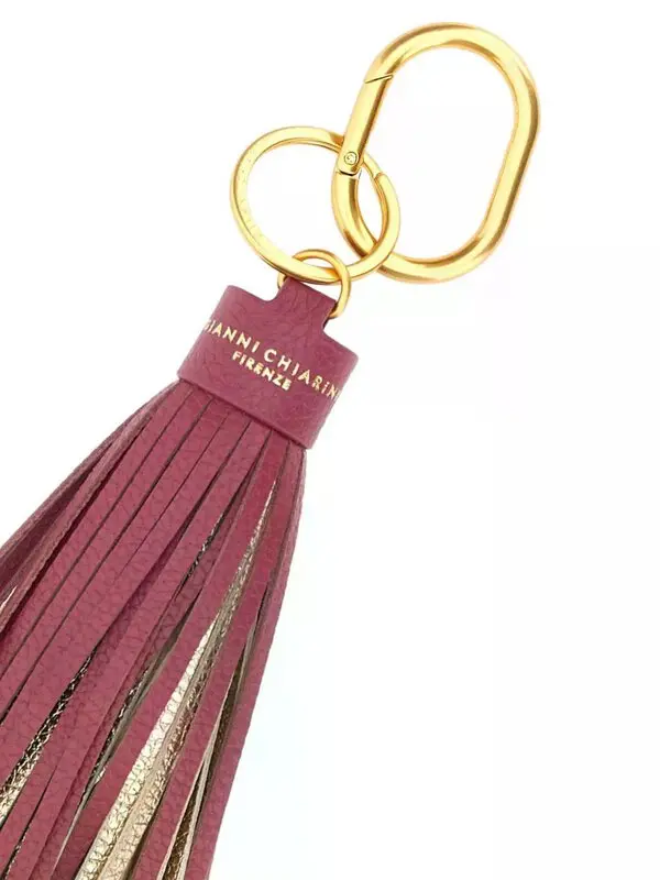 GIANNI CHIARINI Tassel Leather Keyring