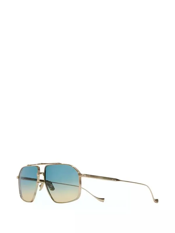 CUTLER & GROSS Kensington Geometric Sunglasses - Gold