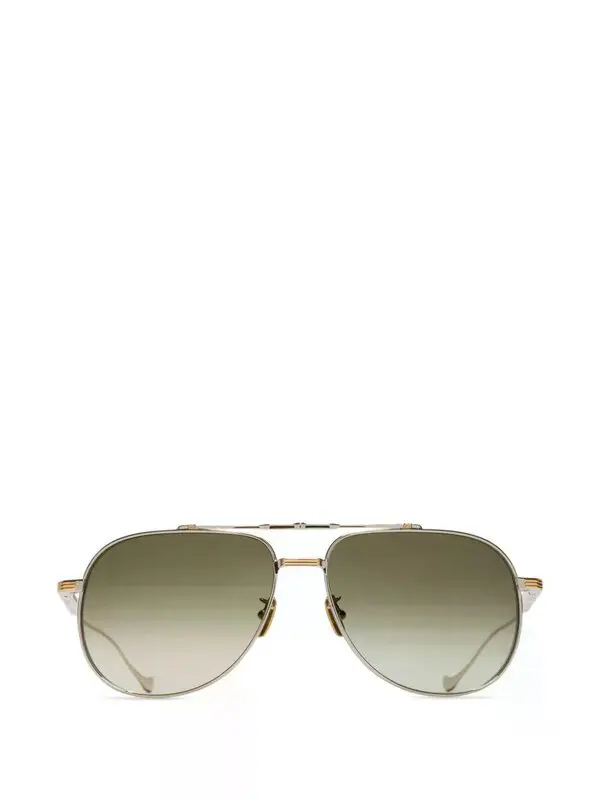 CUTLER & GROSS Sloane Pilot-frame Sunglasses - Silver