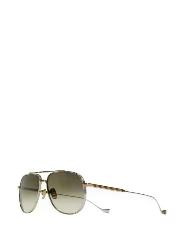 CUTLER & GROSS Sloane Pilot-frame Sunglasses - Silver