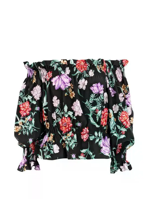 CHRISTY LYNN Vienna Floral Blouse - Black