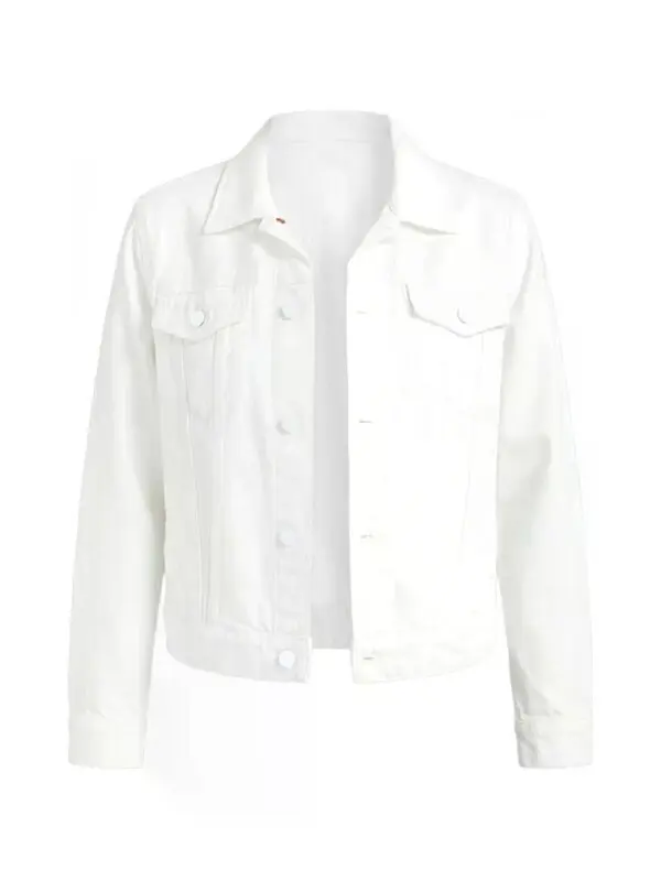 MOTHER The Bruiser Denim Jacket - White