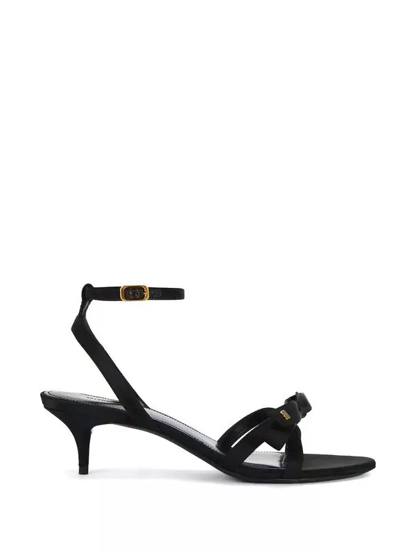 Balenciaga Bow-detail Sandals - Black