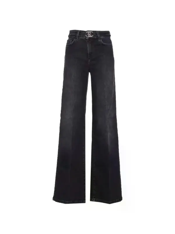 Liu Jo Logo-belt Jeans - Black