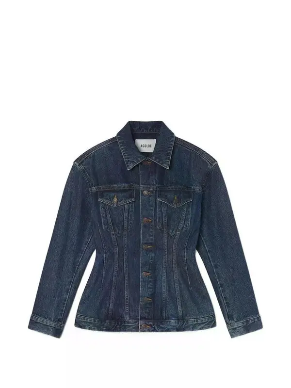 AGOLDE Myra Panelled Jacket - Blue