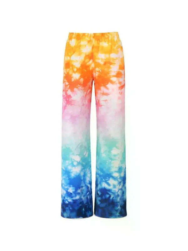 Casablanca Monogram Tie Dye Trousers - Blue