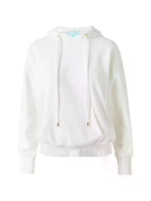 Melissa Odabash Nora Drawstring Sweatshirt - White