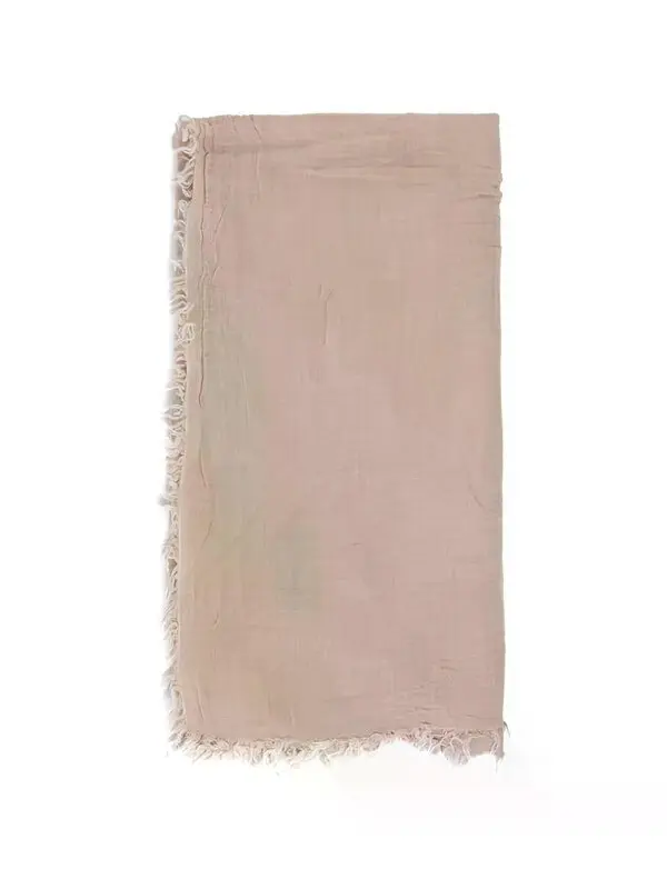 GOIA Printed Fringed Scarf - Neutrals
