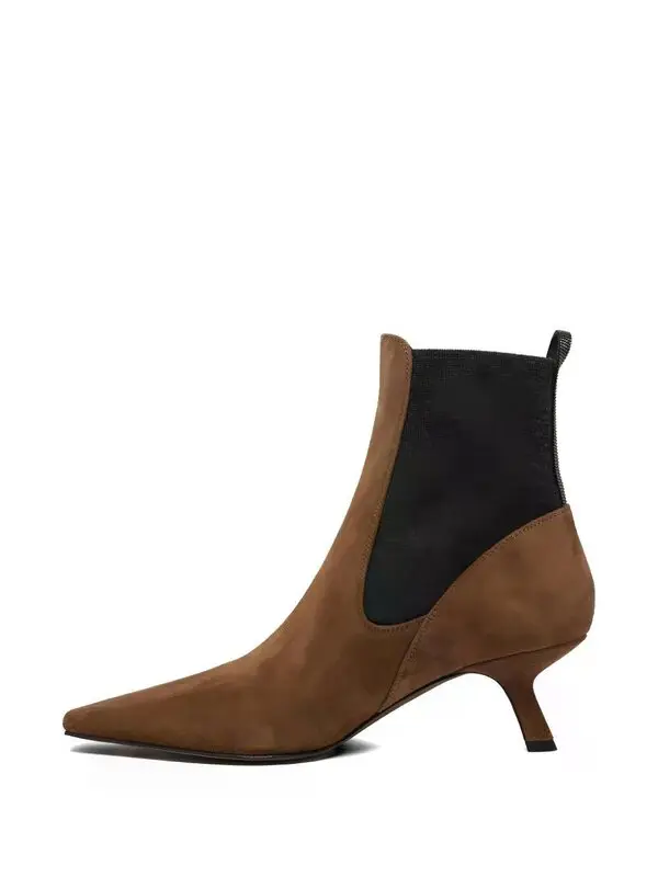 Brunello Cucinelli Pull-tab Suede Boots
